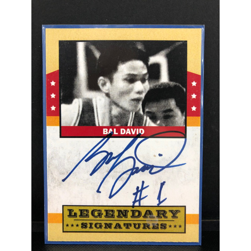 RARE! BAL DAVID "In-Person AUTOGRAPH" Legendary PBA Signatures Card ...