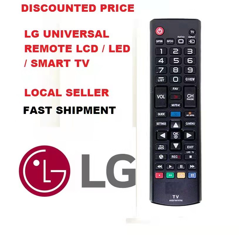 LG remote also works in any LG flat screen tv | Shopee Philippines