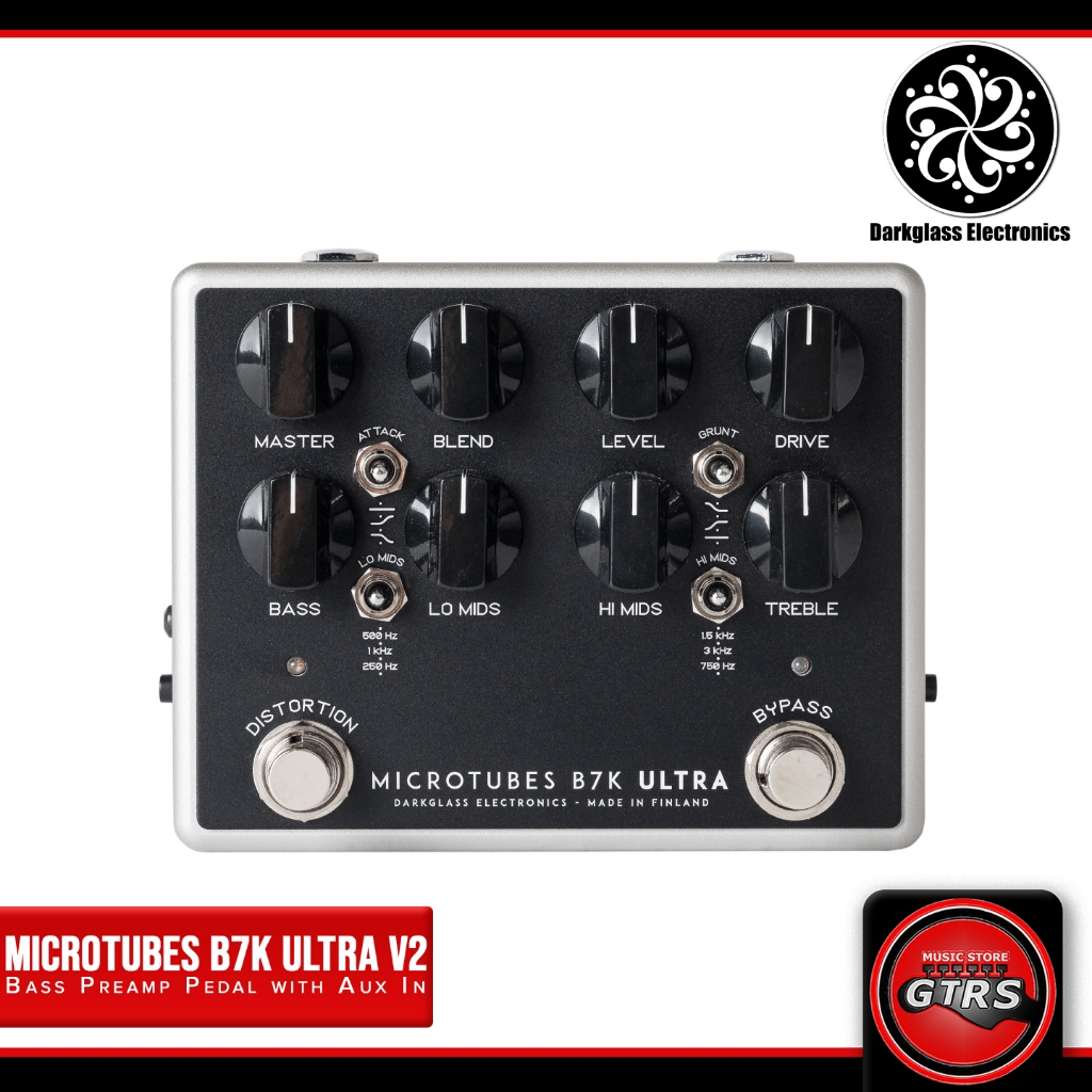 Darkglass Microtubes B7K ultra v2 Bass Preamp Pedal with Aux Input ...