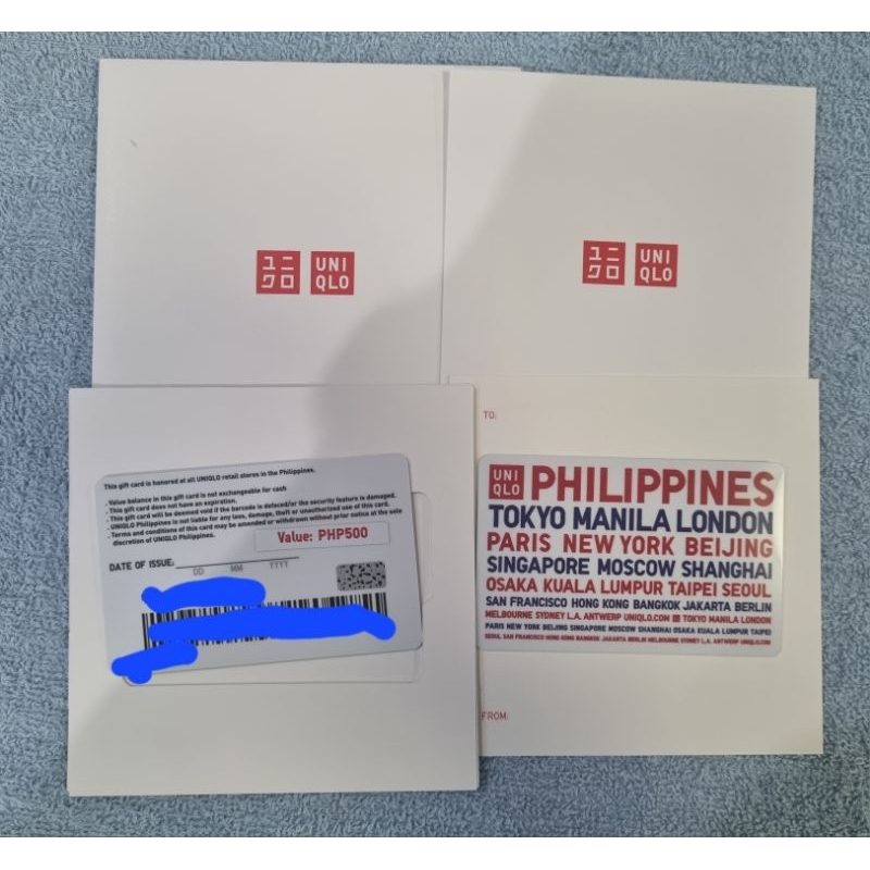 Uniqlo gift card with load 500pesos | Shopee Philippines