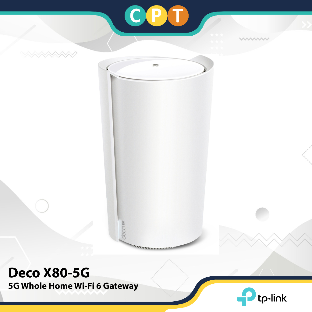 TP-Link Deco X80-5G Dual-Band AX6000 Whole Home Wi-Fi 6 System Router ...