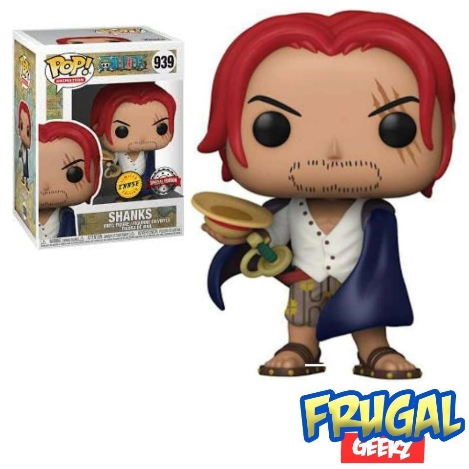 Funko Pop! Anime: One Piece - Shanks with Hat CHASE SE Vinyl Figure ...