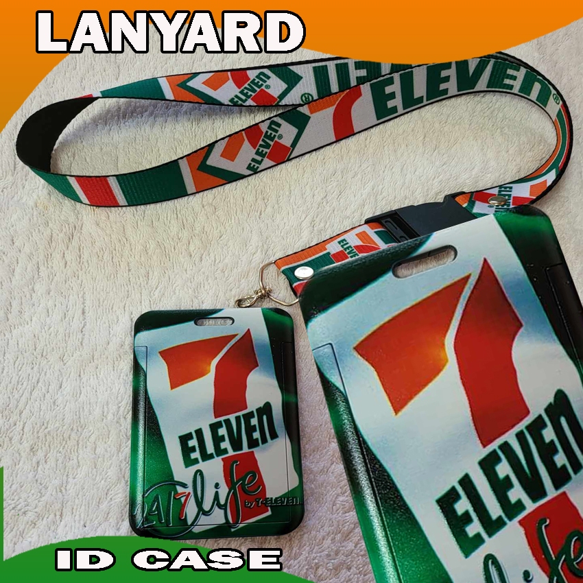 7-eleven Lanyard ID Sling ID Lace ID Holder Key Holder | Shopee Philippines