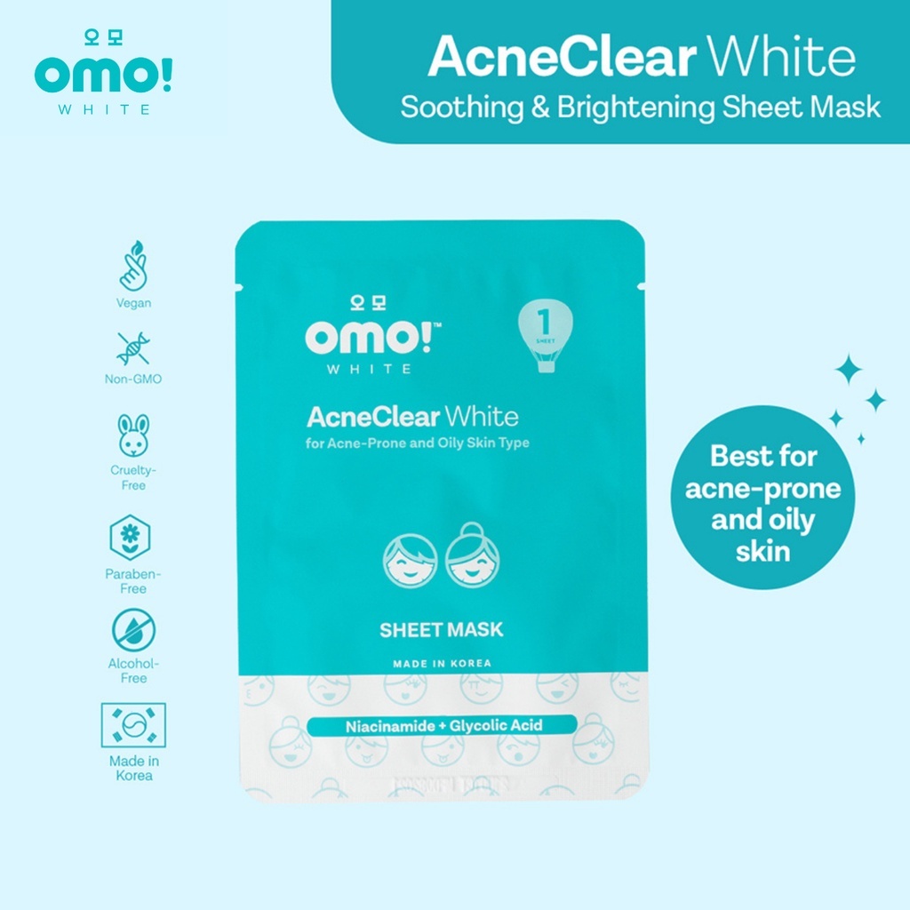 Omo! White AcneClear White Sheet Mask (FREEBIES ONLY) | Shopee Philippines