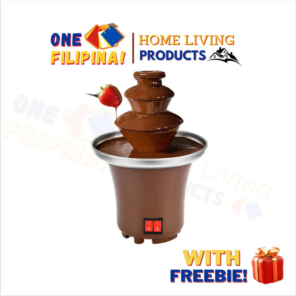 Chocolate Fountain Machine Mini Chocolate Fondue Fountain Brown Mini ...