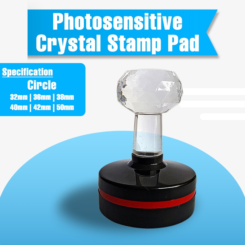 Circle Crystal Stamp Pad and Case (Blanks) | Shopee Philippines