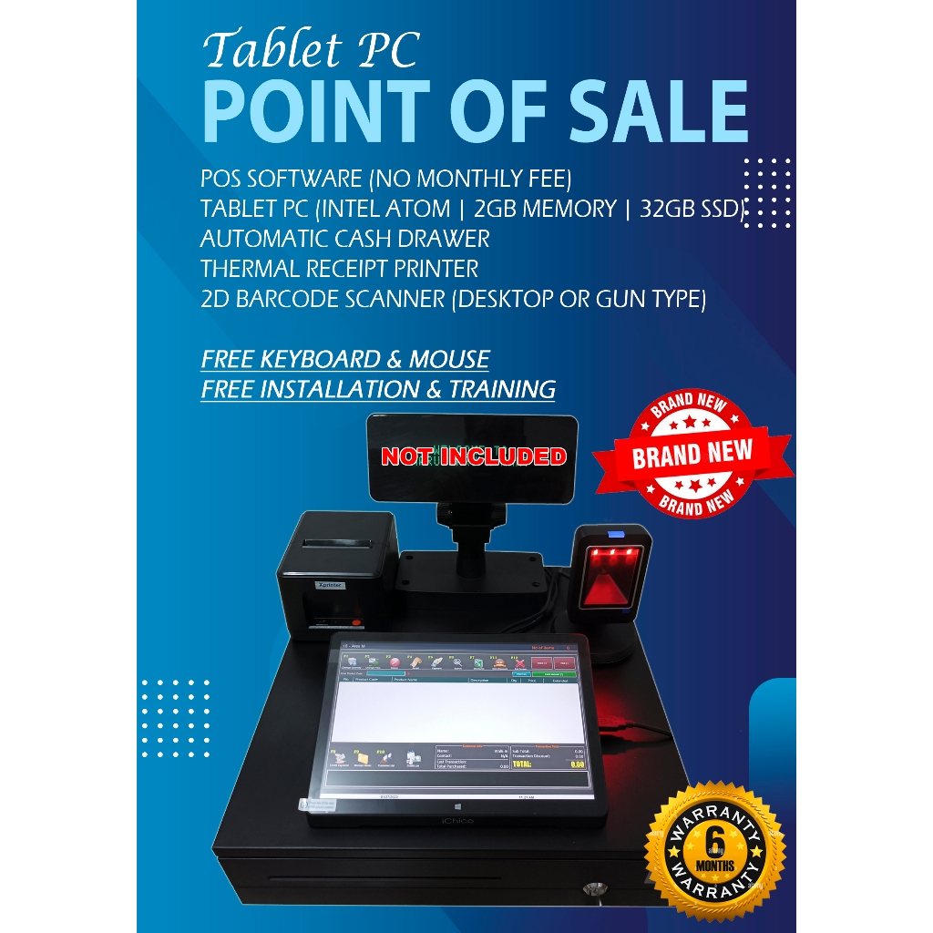 TABLET POS / BRAND NEW ALL / POINT OF SALE / GROCERY PHARMACY POS / ANY ...