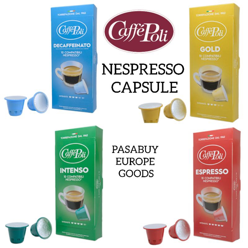 Caffe Poli Coffee Nespresso Capsule 10pcs per box | Shopee Philippines