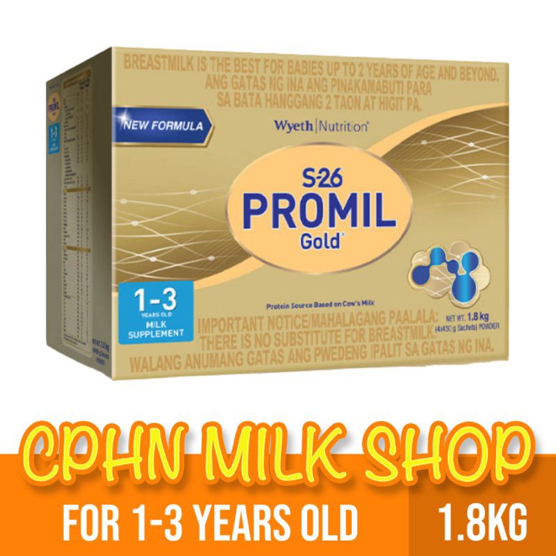 S-26® PROMIL GOLD® THREE 1.8kg for 1-3 Years Old Milk Supplement ...