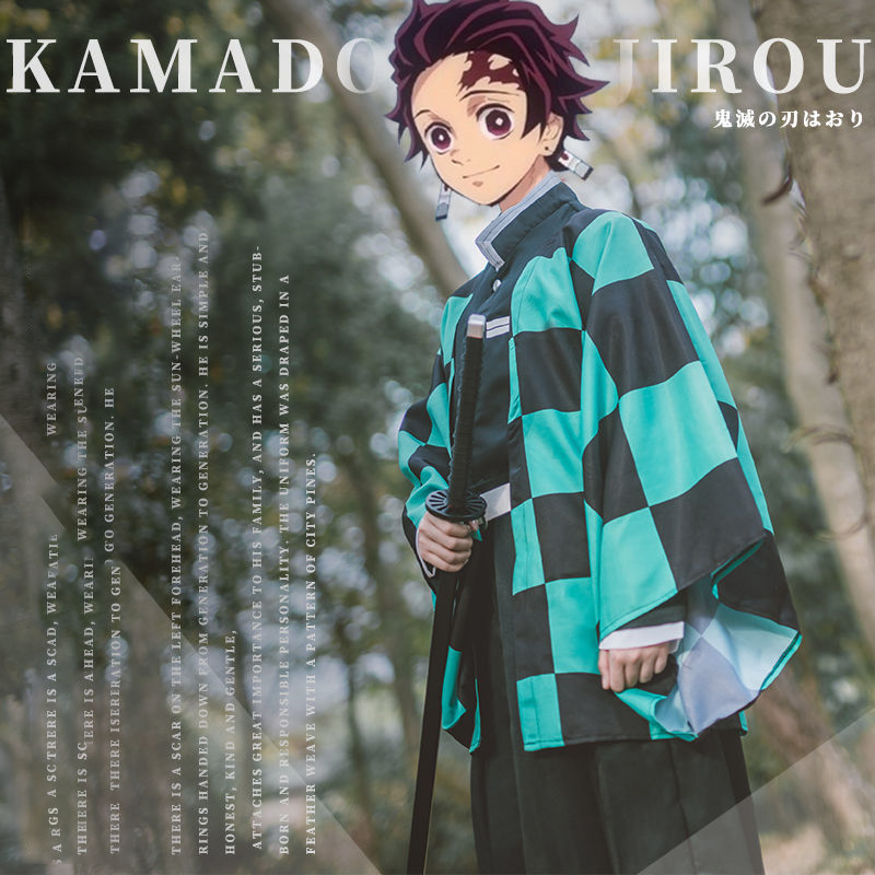 Tanjiro Costume Demon Slayer Cosplay Costume for men Kimetsu No Yaiba ...