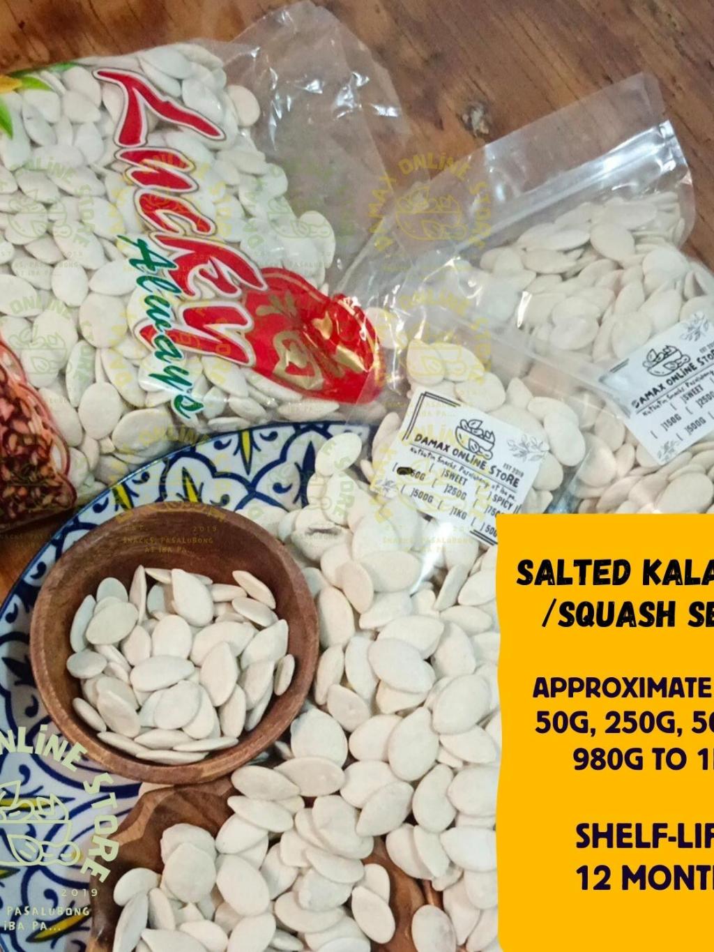 Ready-to-Eat Salted Squash/Kalabasa Seeds Delightful Snacks in 250g to ...