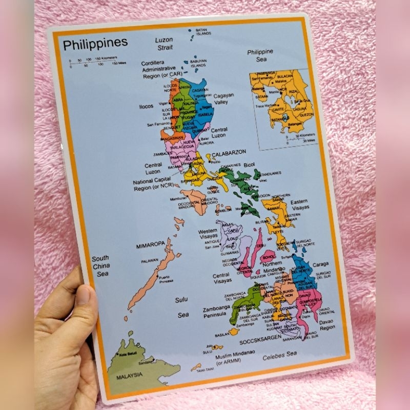 Map of the Philippines (teacher pher a4 chart) | Shopee Philippines