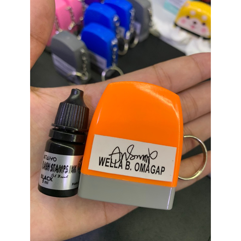 WITH INK HA 1333 BIG PASTEL PERSONALIZED STAMP | Shopee Philippines
