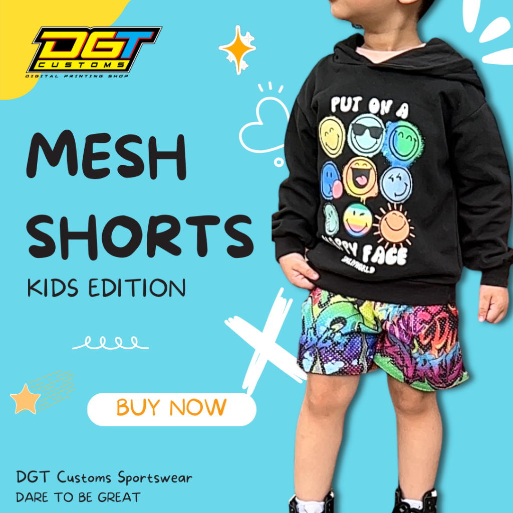 MESH SHORT FOR KIDS DGT UNISEX SHORT UP TO TEENS VERSION 1 AND 2 TRENDY ...