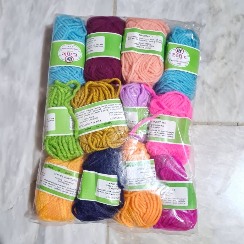 4Ply Hand-Knitting Yarn Crochet Yarn Cotton per Dozen (12's) | Shopee ...