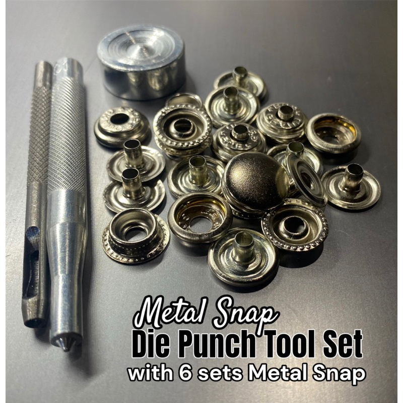 SNAP Metal Snap Tool Set | Die Punch Tool Snap Fasteners button press ...