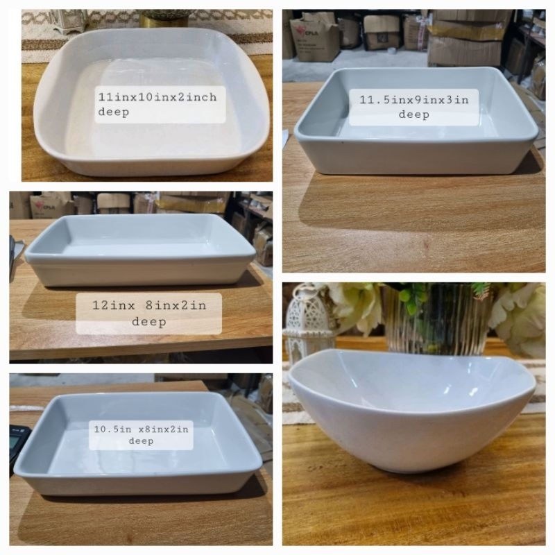 soup bowl and rectangular soup platter ceramic | Shopee Philippines