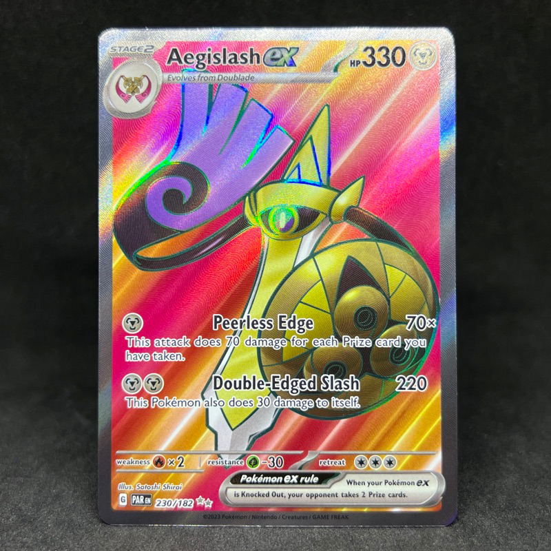 Pokemon TCG Aegislash ex Full Art Secret Rare 230/182 2023 Scarlet ...