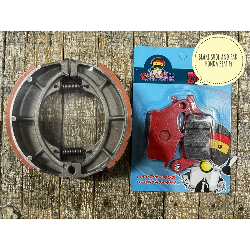 BRAKE PAD AND SHOE- BEAT Fi (SET) | Shopee Philippines