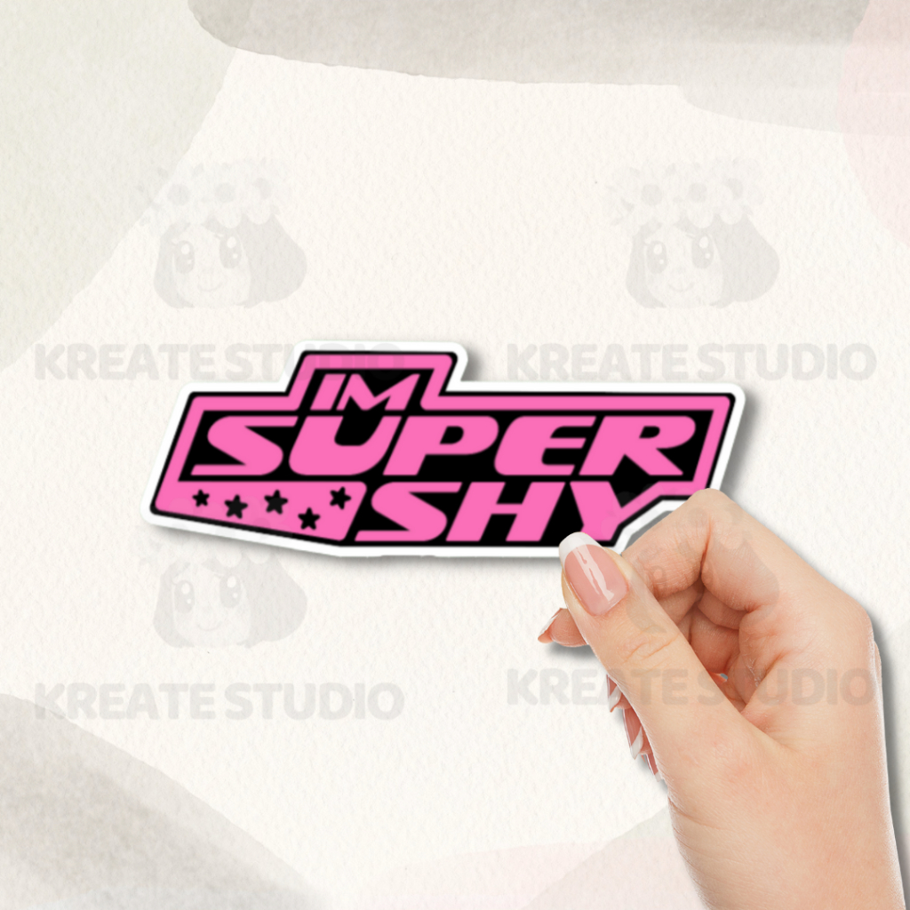 I'M SUPER SHY | Laminated Waterproof Sticker for Tumblers and more ...