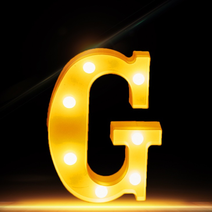【Fast Delivery】A-Z 3d Letter LED Alphabet Decor Lamp Letter Light Party ...