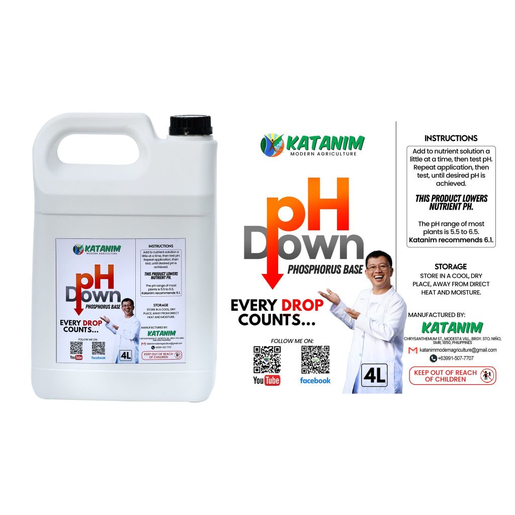 pH DOWN 4L by KATANIM - Formulated and Manufactured by Katanim | Shopee ...