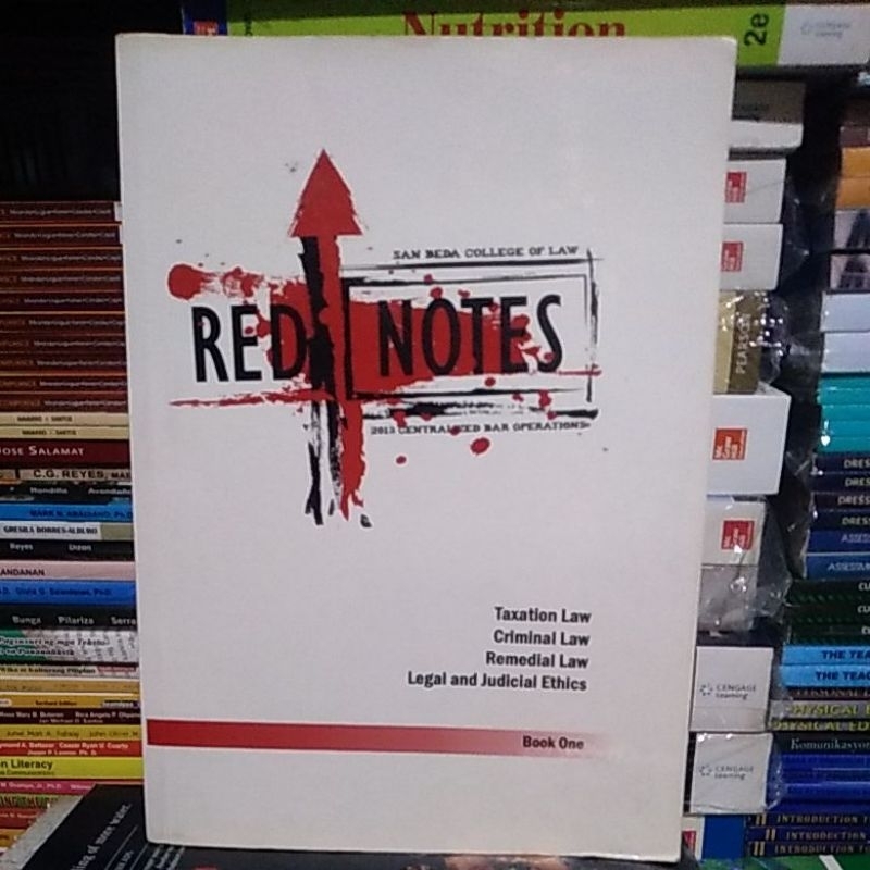 RED NOTES 2013 Book 1 and 2 ( San Beda College of Law) | Shopee Philippines
