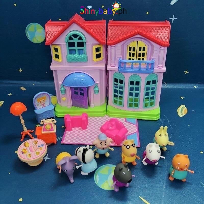 Beautiful Villa Family House Toy Set Cute Figures Toy Boxed Set with ...