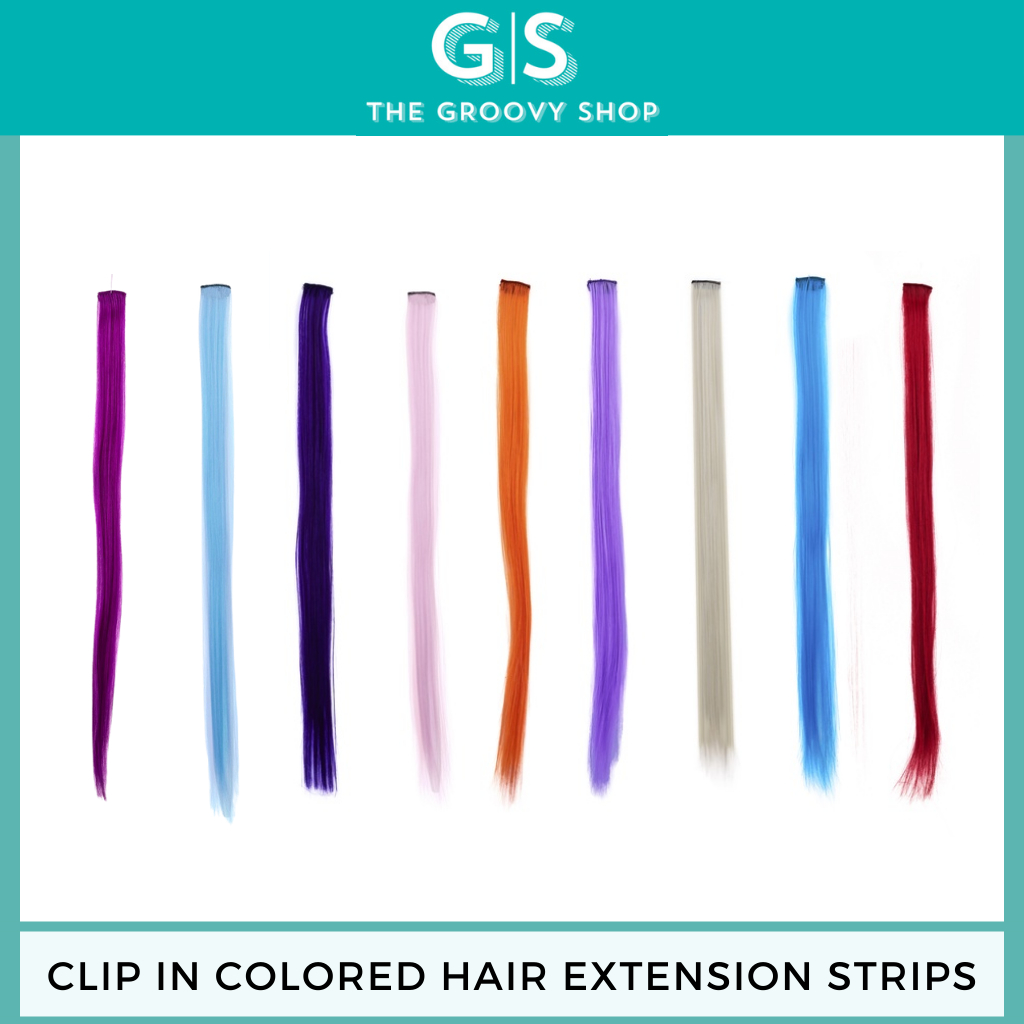 Joy Fashion Clip In Colored Hair Extension Strips | Shopee Philippines