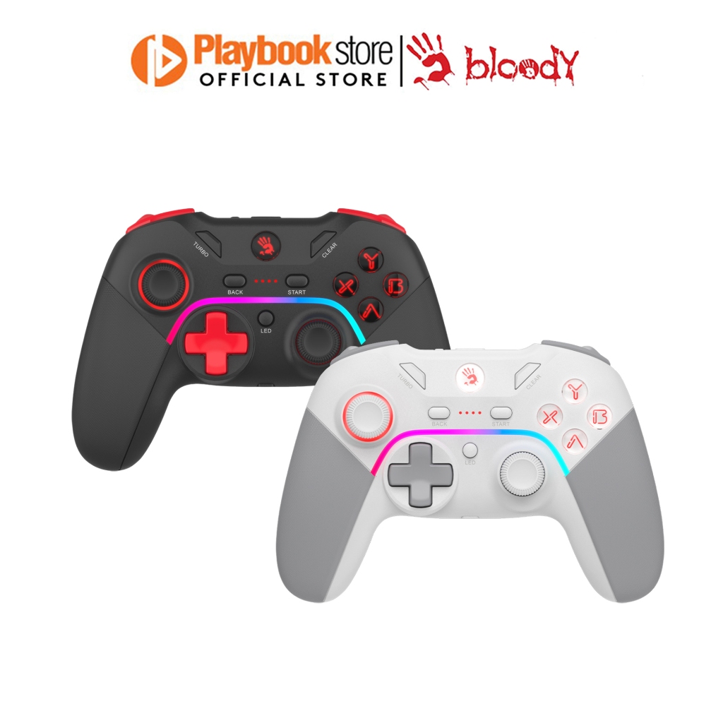 A4Tech Bloody GPW70 Sports Black/White Multi-Platform Wireless and USB ...