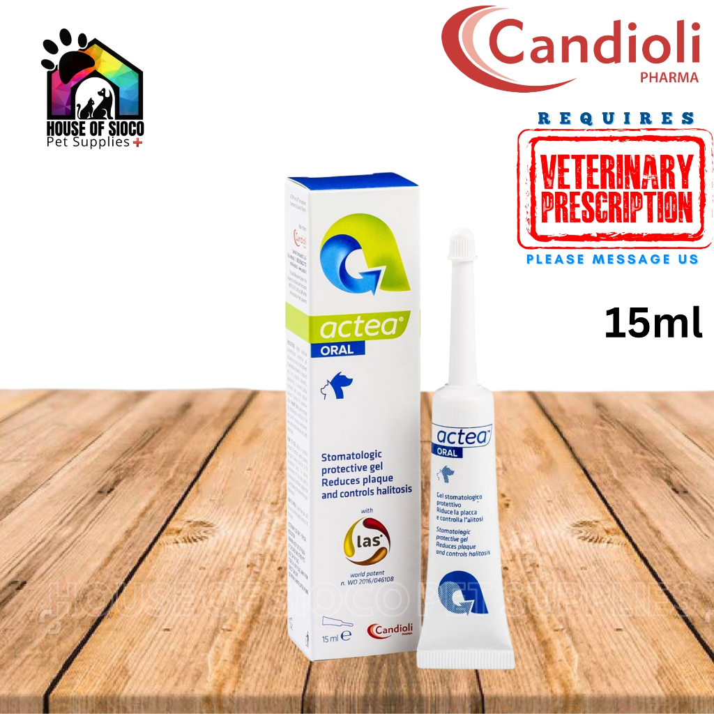 Candioli Actea Oral Stomatologic Protective Gel For Dogs and Cats 15ml ...