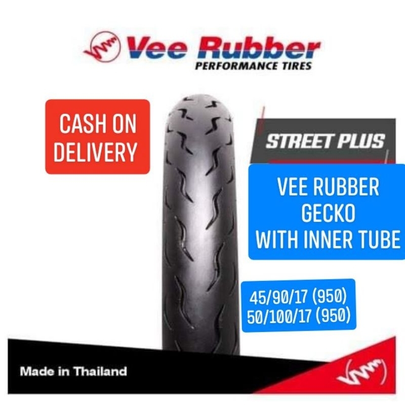 VEE RUBBER GECKO STREET PLUS WITH INNER TUBES | Shopee Philippines