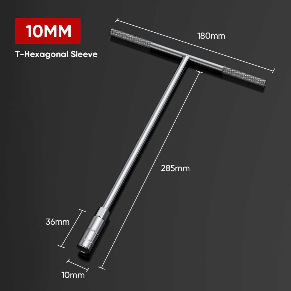 Mitsushi T-wrench wrench Auto maintenance tool Extended hexagonal T ...