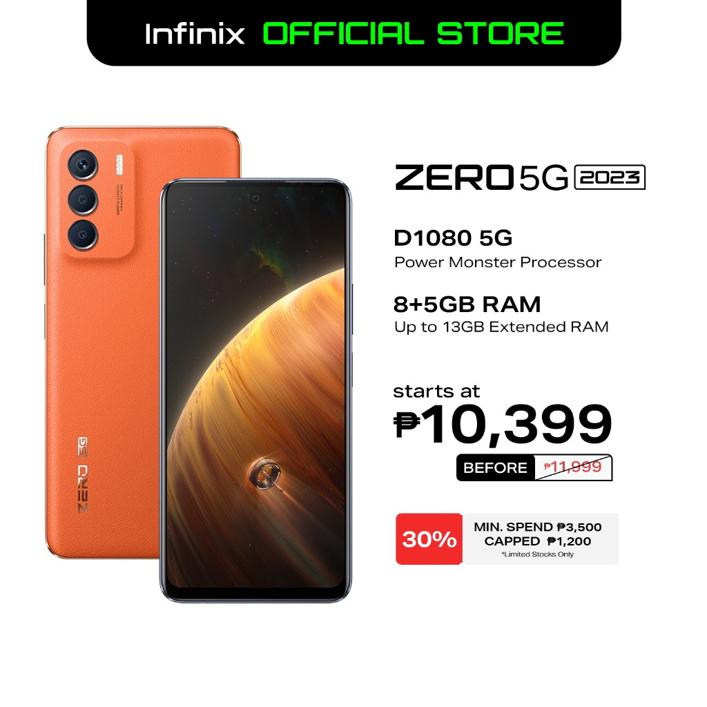 Infinix Zero 5g 2023 8gb 256gb 1 Year Local Warranty Shopee