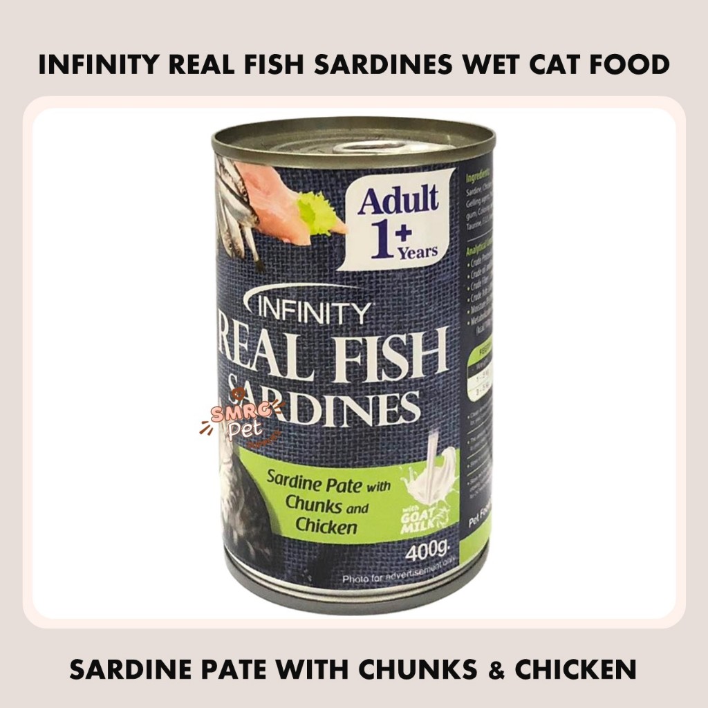 Special Cat Mousse / Infinity Real Sardines Wet Food in Can 400g ...