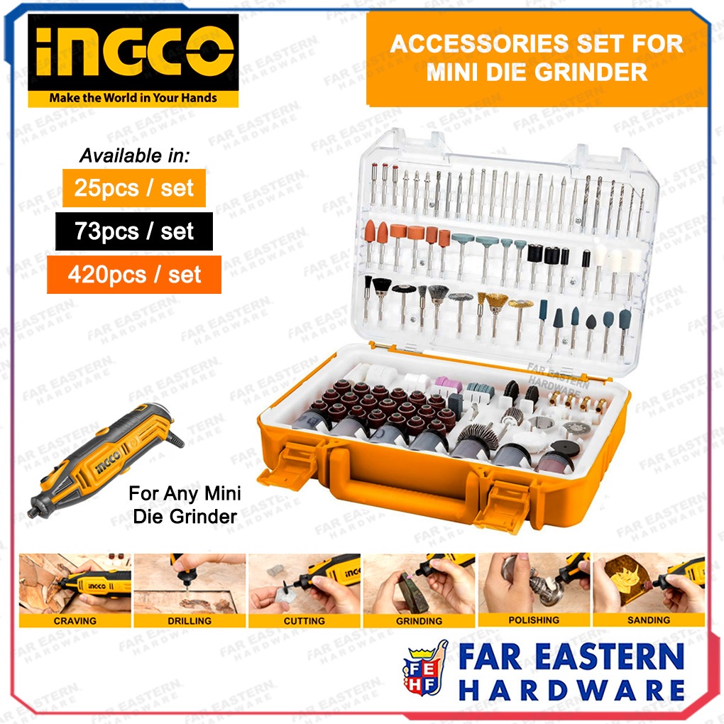 INGCO Rotary Tool Accessory Set for Mini Die Grinder Accessories INAC ...