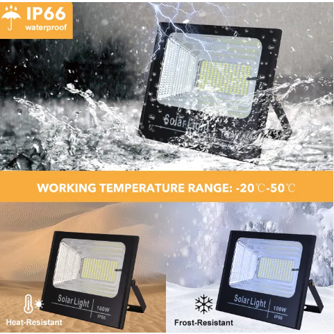 Powerful LED Solar Flood Light for Garden and Pathways" "Dusk to Dawn ...