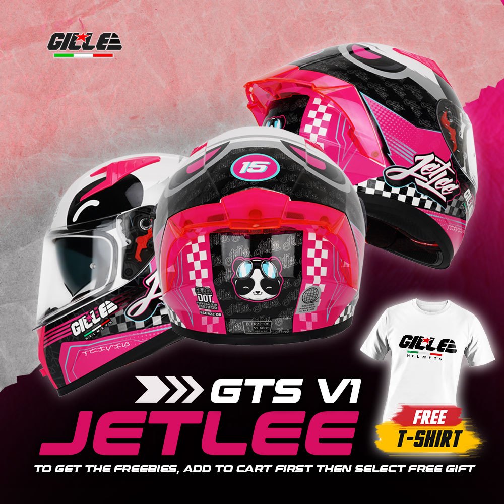 GILLE 135 GTS V1 JETLEE Limited Edition Full Face Dual Visor Motorcycle ...