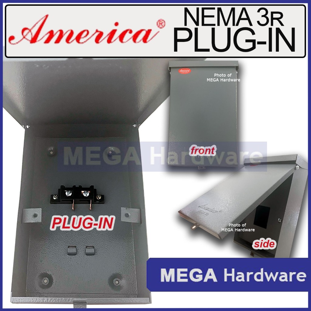 America Safety Breaker Enclosure NEMA 3R (For Outdoor)(Bolt On Or Plug ...