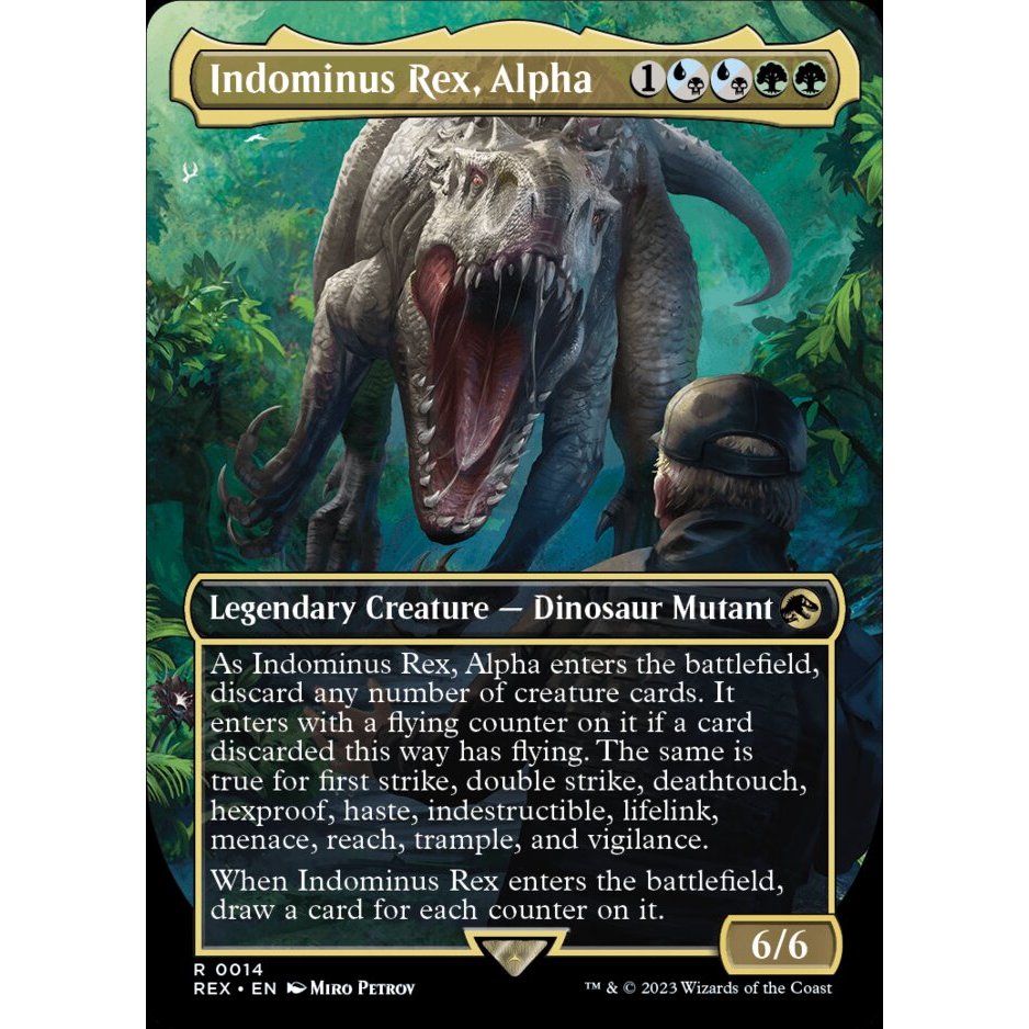 Indominus Rex, Alpha (Borderless) - Universes Beyond: Jurassic World Collection (REX) | Shopee ...
