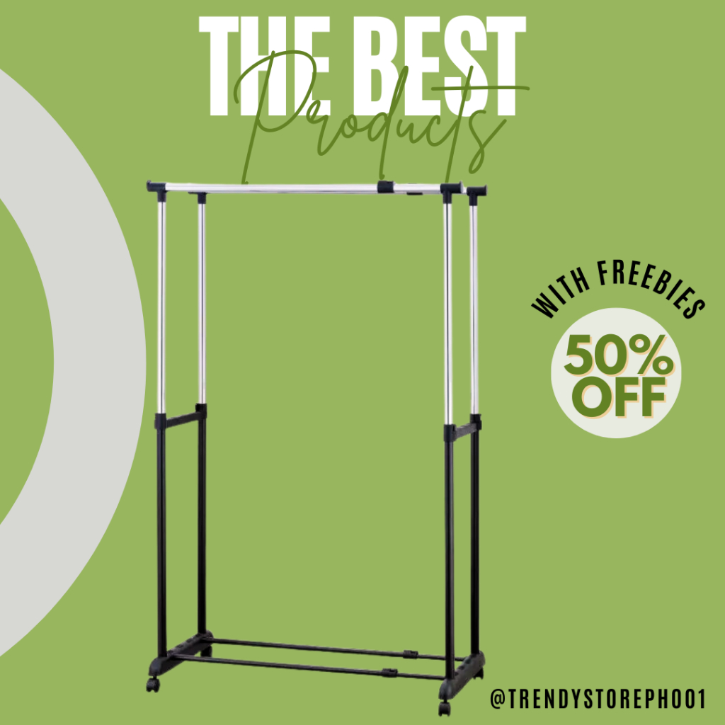 Double Pole Stand Sampayan, Telescopic Clothes Rack | Shopee Philippines
