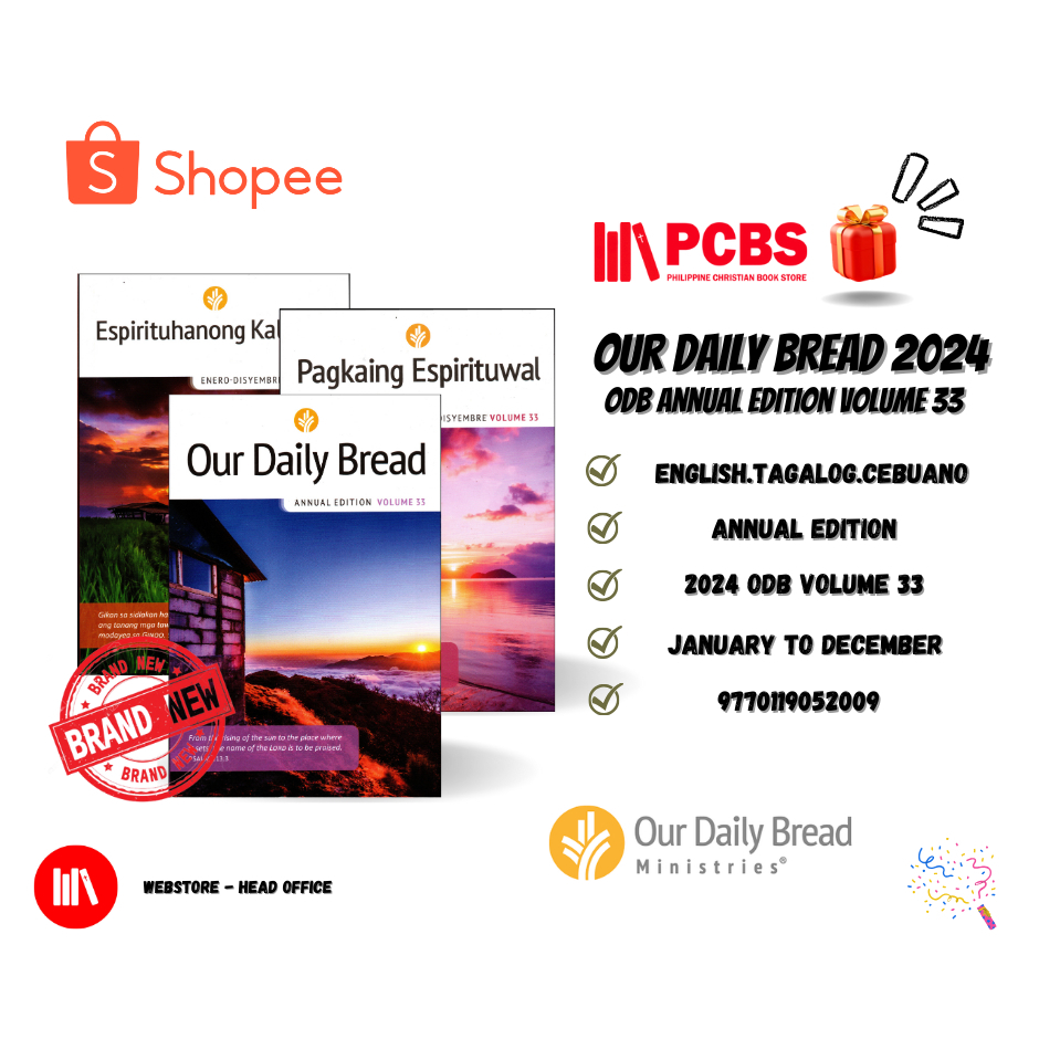PCBS Our Daily Bread 2024 Small Volume 33 (ENGLISH/TAGALOG/CEBUANO) ODB 2024 Annual Edition ...