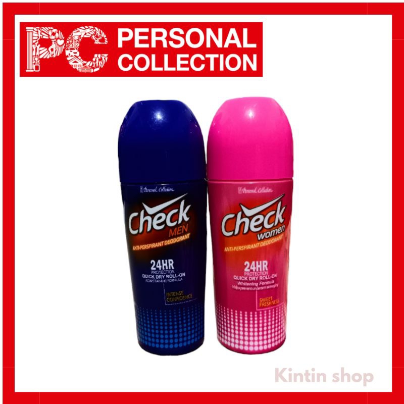 Personal Collection Check Antibacterial Deodorant 50ml | Shopee Philippines
