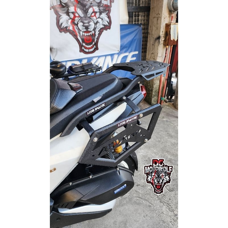 JCOM top with side bracket CONVERTIBLE heavy duty powder coated topbox ...