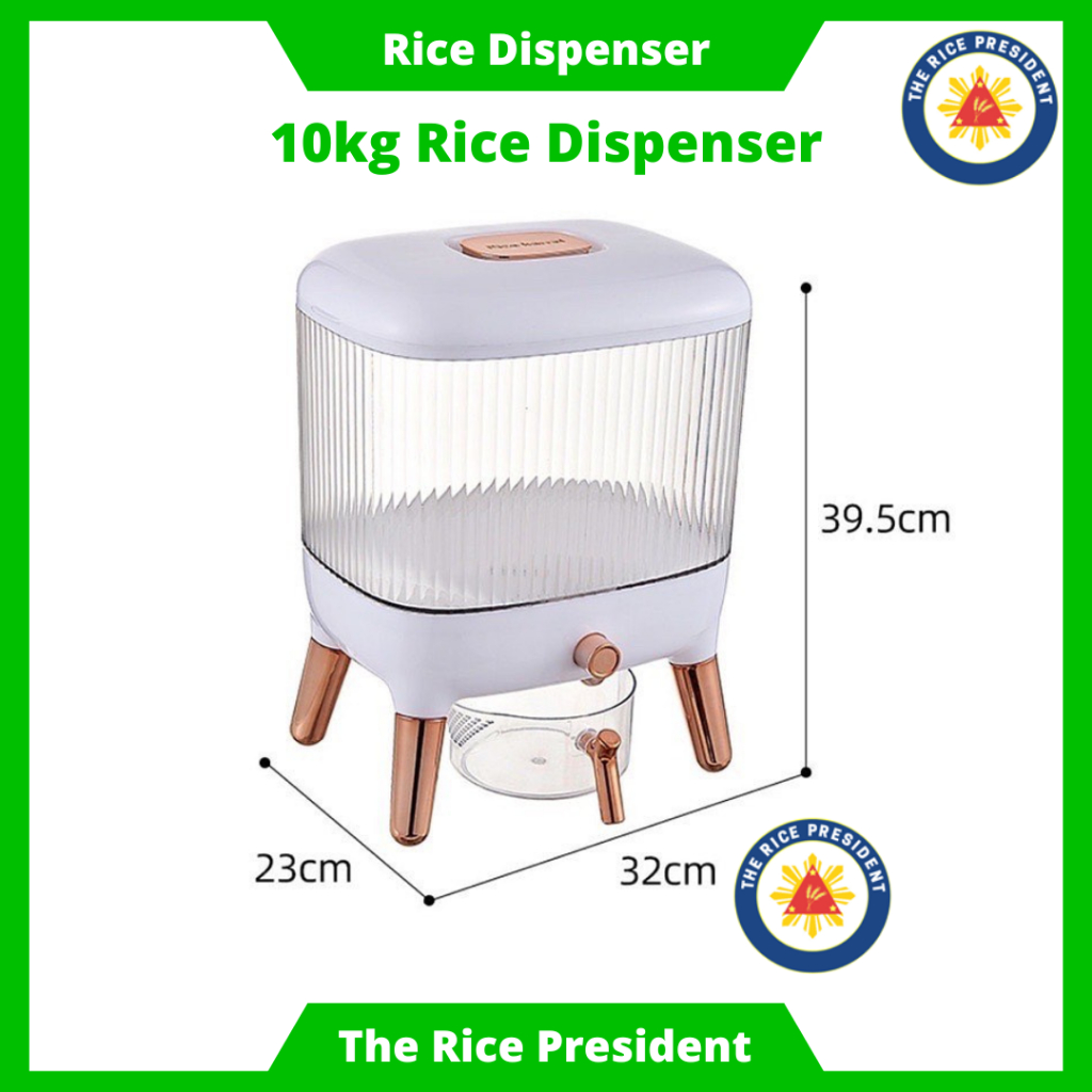 10kilogram Elegant Rice Box ( rice dispenser) | Shopee Philippines