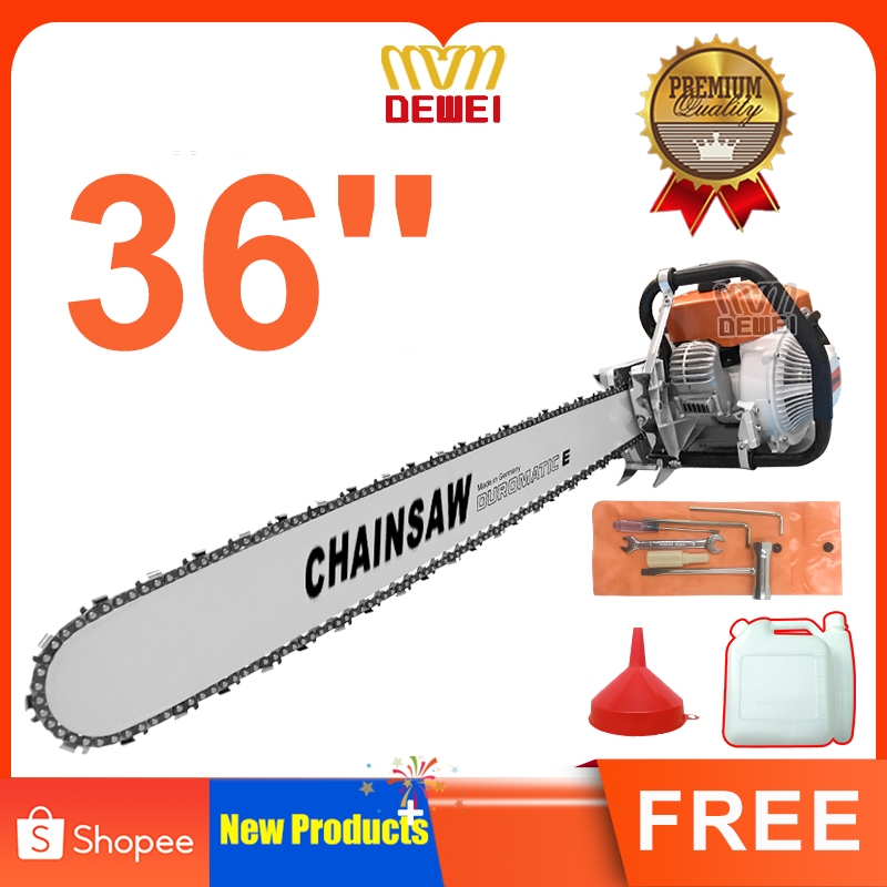 Chainsaw 36 inches Chain Saw Petrol Chainsaw Wood Working Saw Power ...