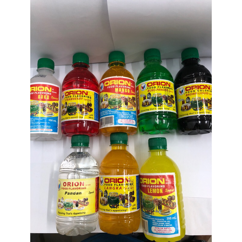 Orion Flavoring 350ml(Pandan,Buko,Lemon,Buko Pandan,Mango,Langka ...