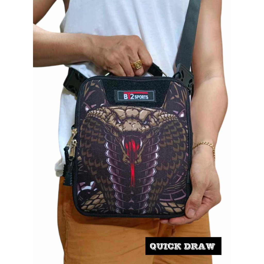 Quick Draw Sling Bag For Men (BT2 SPORTS ORIGINAL)With Patch and Free ...