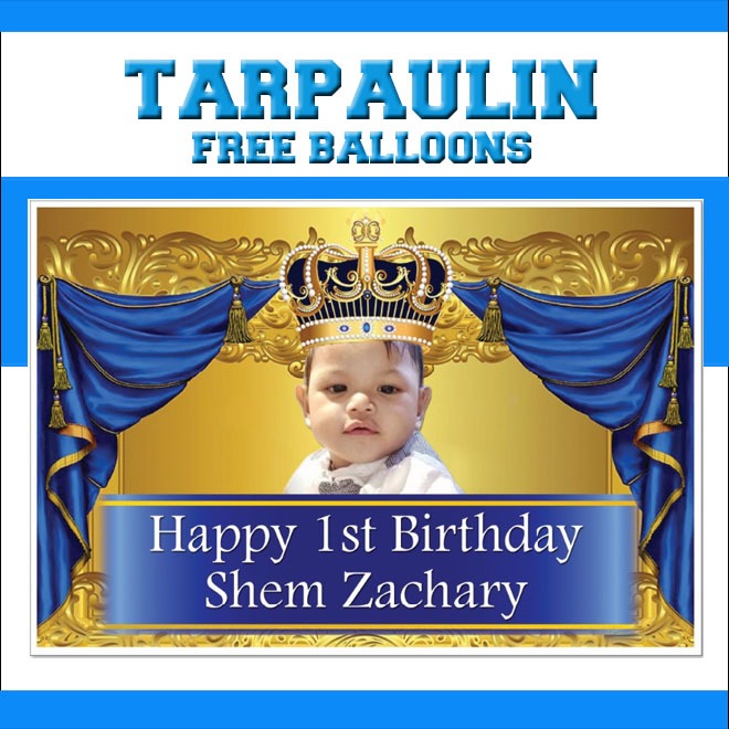 PRINCE THEME FreeLayout Tarpaulin party decoration banner backdrop ...