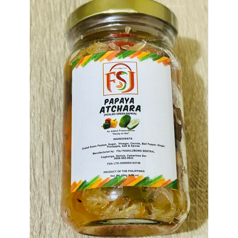 Papaya Achara (250grams) | Shopee Philippines